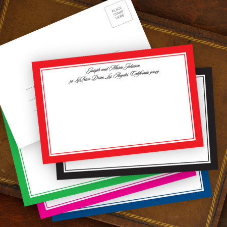 Bold Bordered Postcards