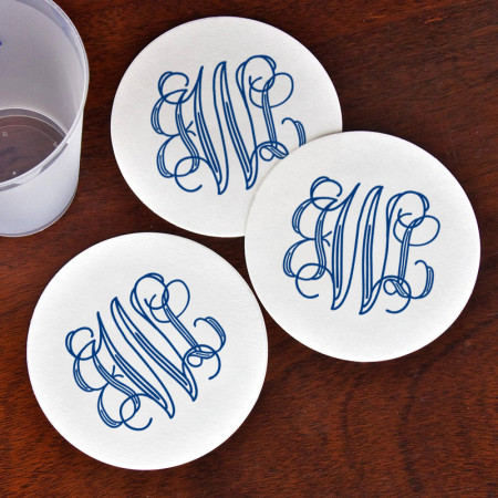 DYO Coasters - with Monogram