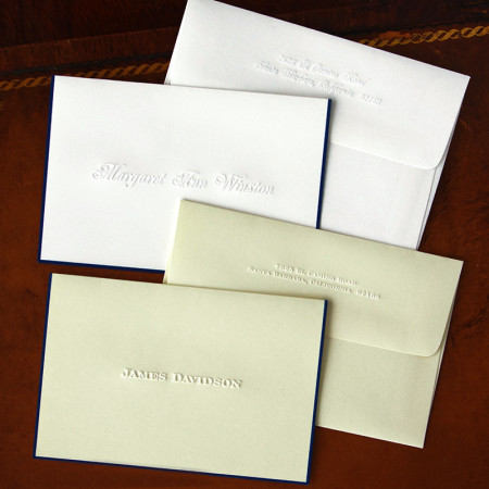 Embossed Hand-Bordered Notes